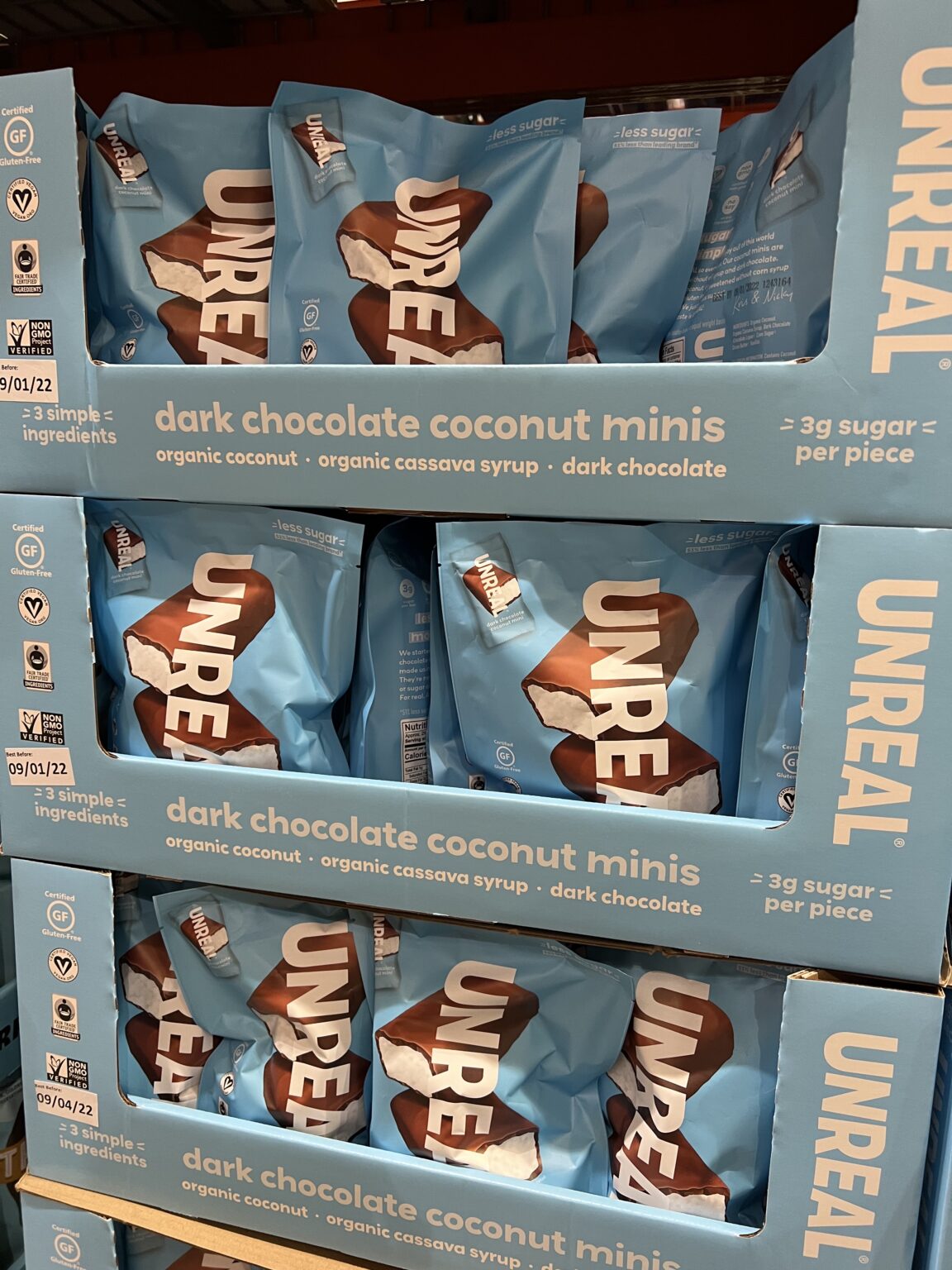 Costco Unreal Dark Chocolate Coconut Bars (I Love These!)