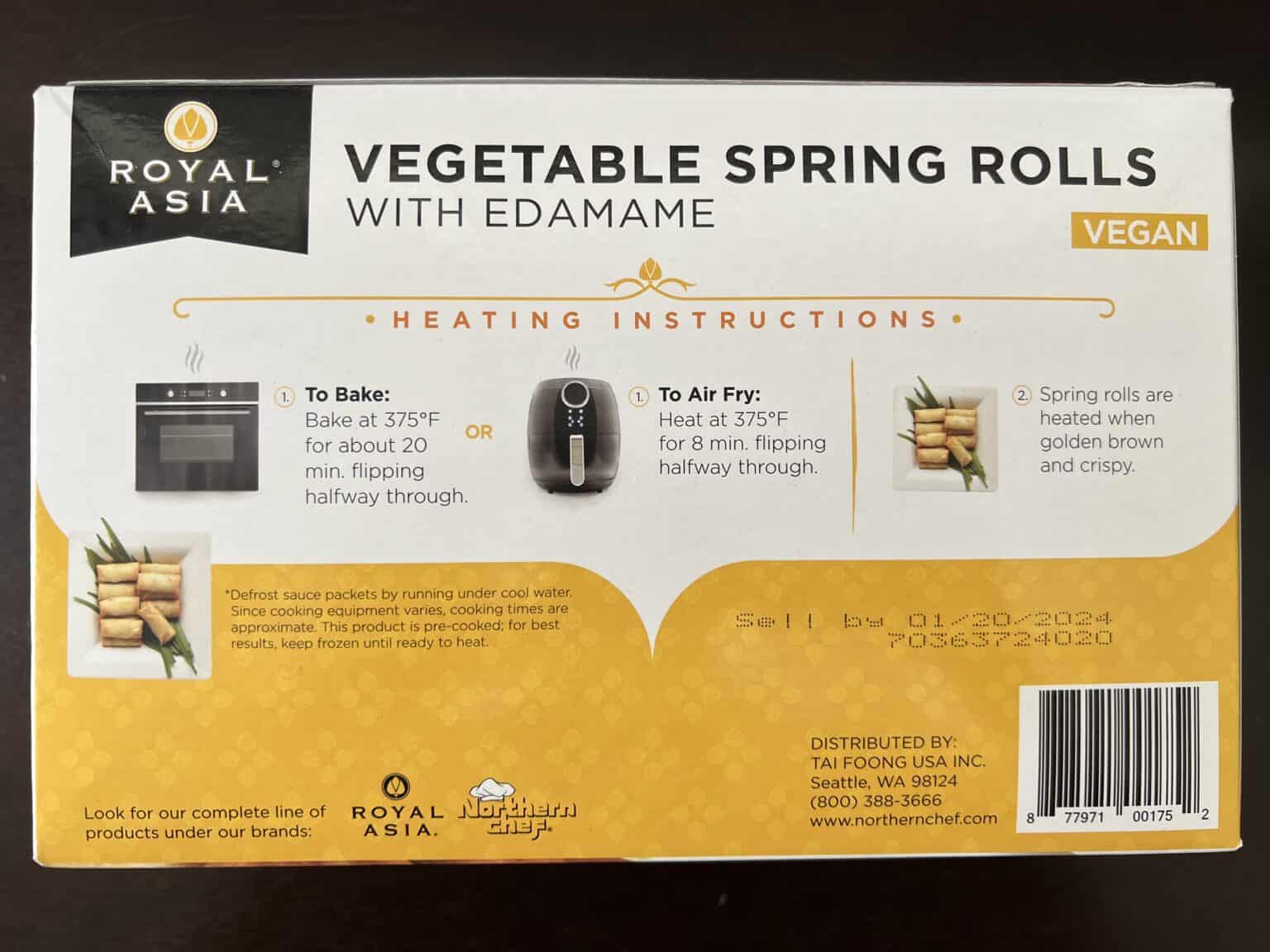 Frozen Royal Asia Vegetable Spring Rolls at Costco Review