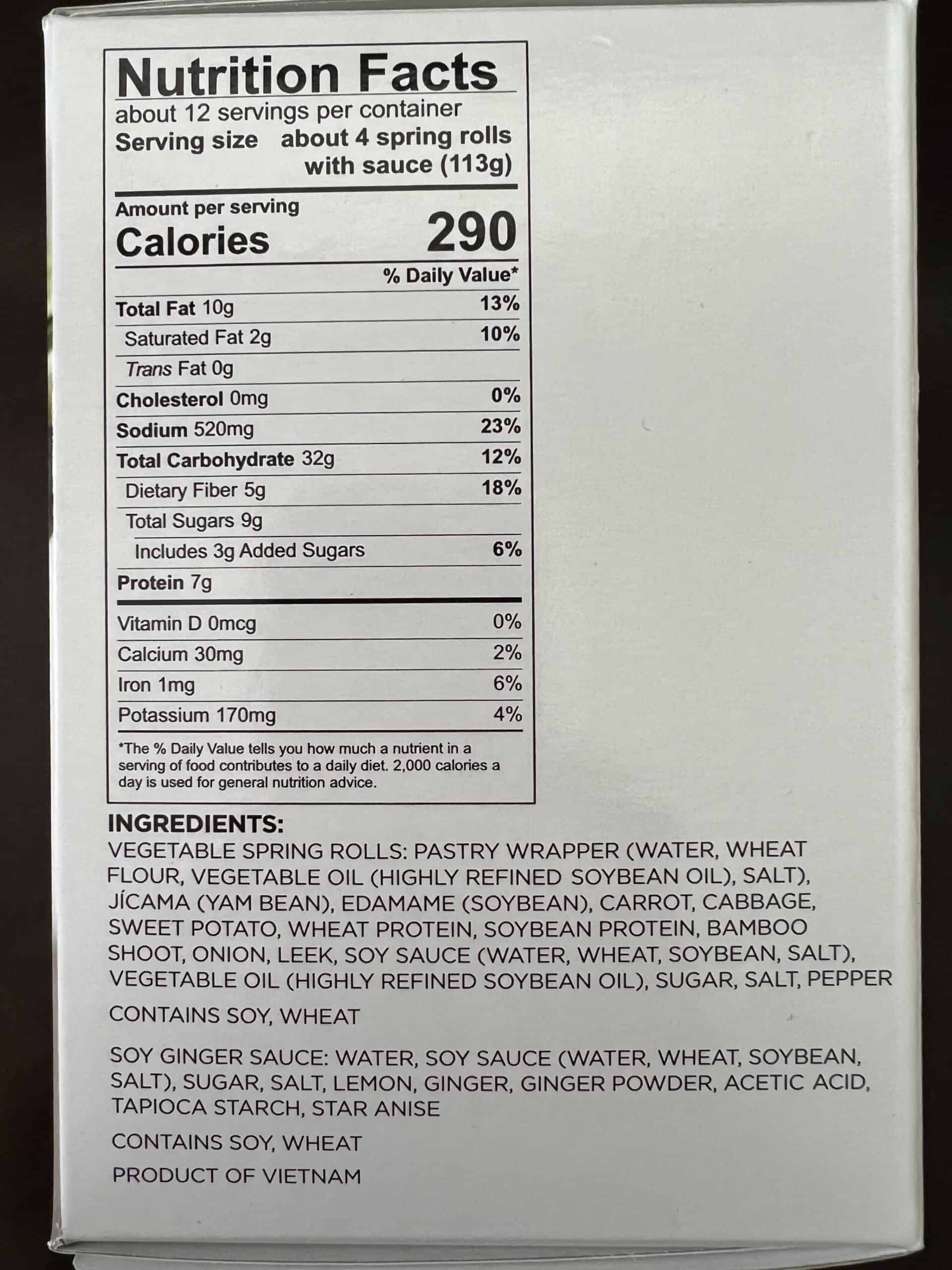 Frozen Royal Asia Vegetable Spring Rolls at Costco Review