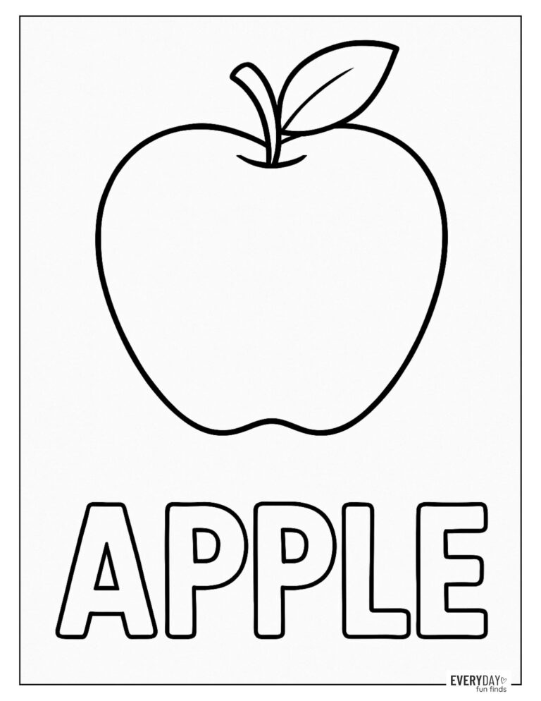 Apple Coloring Pages - Free Printables