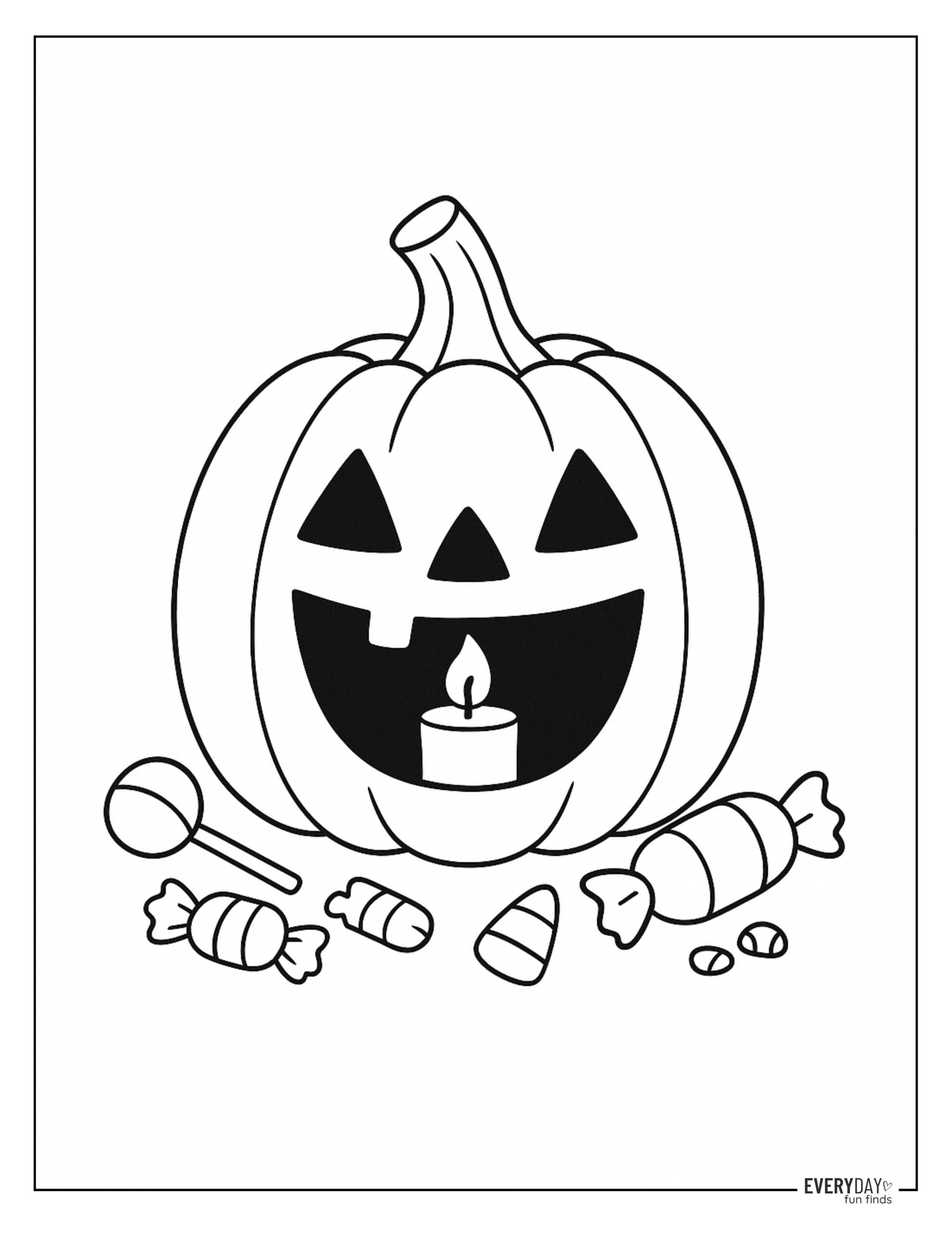 Jack-O'-Lantern Coloring Pages - Free Printables
