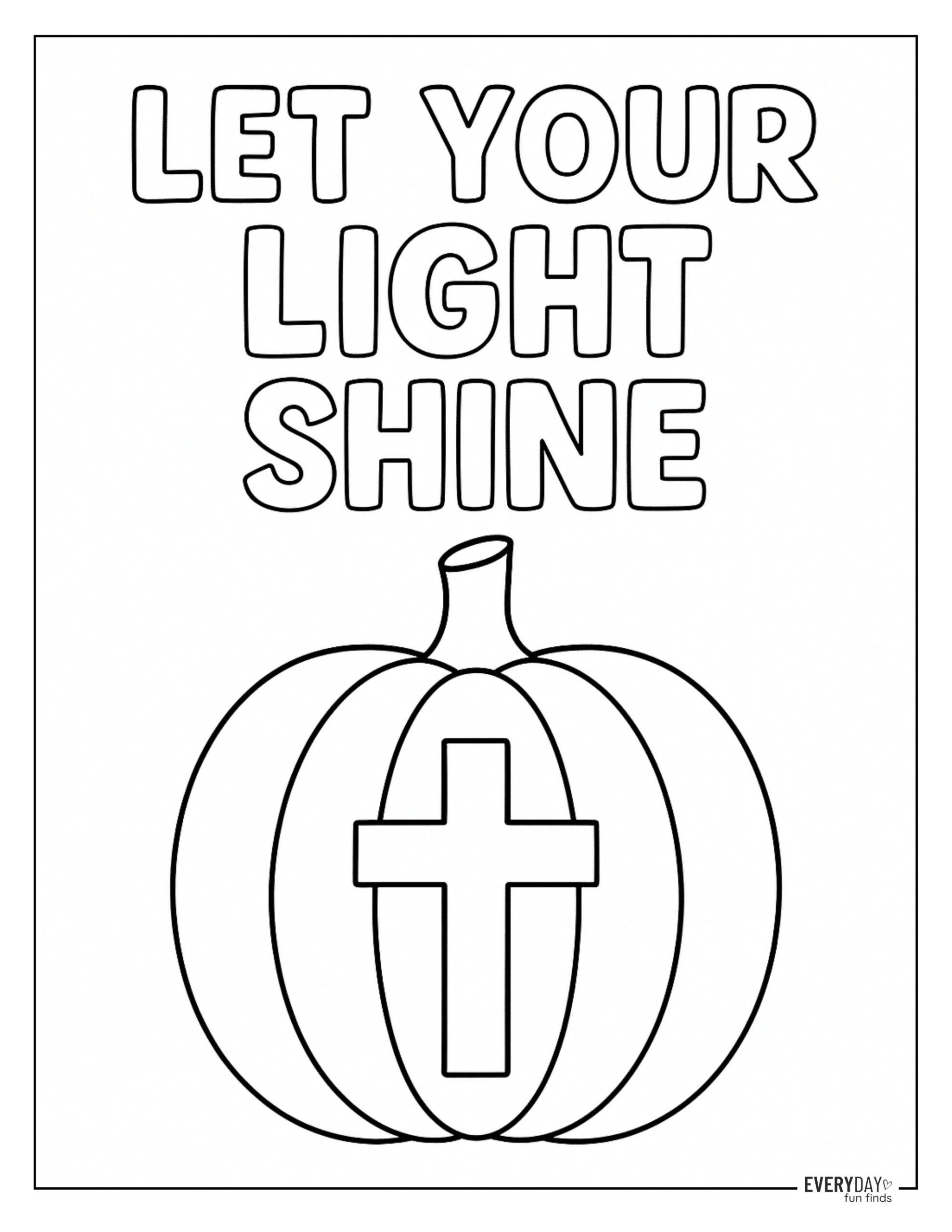 Christian Halloween Coloring Pages - Free Printables