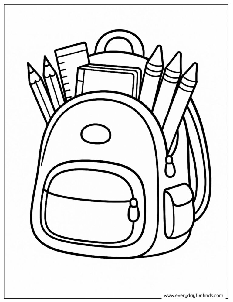 Back to School Coloring Pages - Free Printables