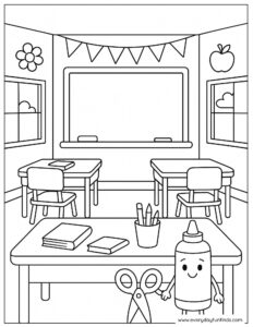 Back to School Coloring Pages - Free Printables